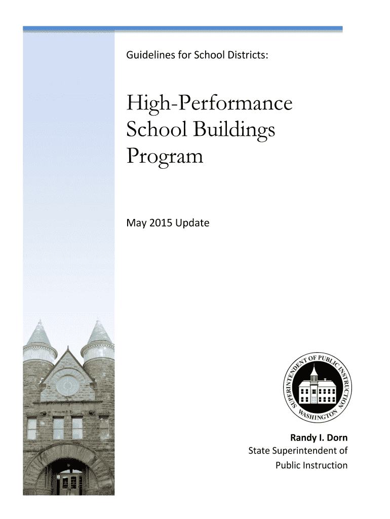 Fillable Online k12 wa Guidelines for School Districts High-Performance ...