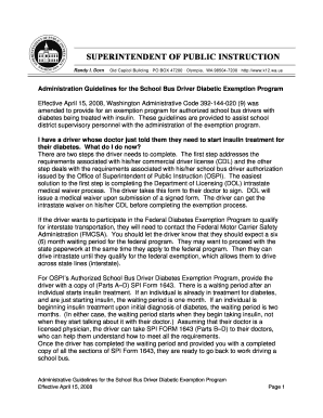 Fillable Online k12 wa Administration Guidelines for the School Bus ...