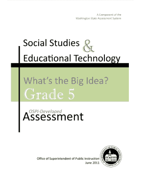 Fillable Online k12 wa Educational Technology Assessment Social Studies ...