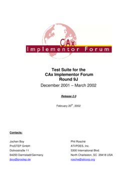 Fillable Online cax-if Test Suite for the CAx Implementor Forum Round ...