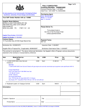 Fillable Online Page 1 of 3 FULLY EXECUTED Contract Number: 4400001602 ...