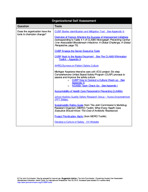 Fillable Online Organizational Self Assessment Fax Email Print - pdfFiller