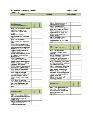 Fillable Online abspd appstate Download the ABE Reading Verification ...