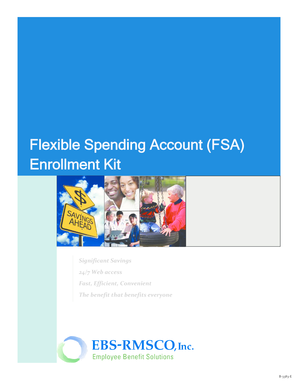 Fillable Online Flexible Spending Account (FSA) Enrollment Kit ...