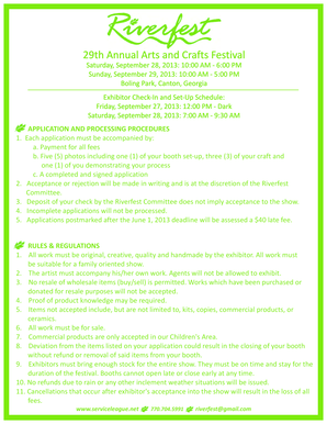 Fillable Online 29th Annual Arts and Crafts Festival - Squarespace Fax Email Print - pdfFiller