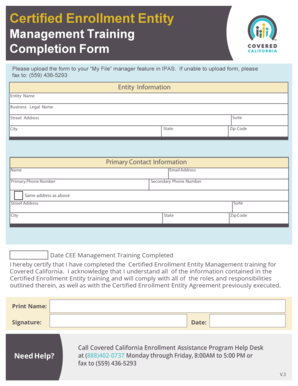 Fillable Online 1.27.14_CEE Management Training Completion Formv3 - Net ...