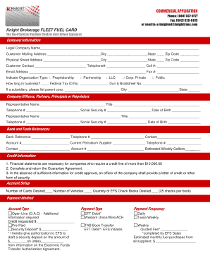 Knight Fuel Card - Fill Online, Printable, Fillable, Blank | pdfFiller