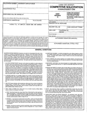 Fillable Online Solicitation Form.pdf - FSU Film School Fax Email Print - pdfFiller