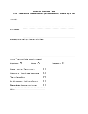 Fillable Online Manuscript Submission Form - Plasma Sciences Laboratory ...