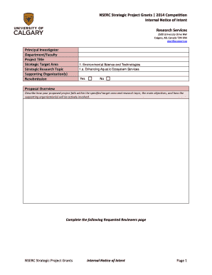 strategic project Forms and Templates - Fillable & Printable Samples ...