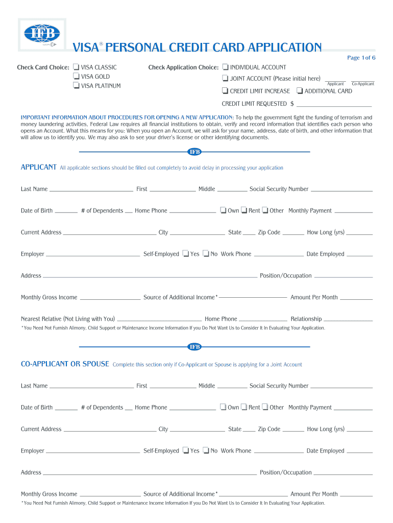 Fillable Online Download application - International Finance Bank Fax ...