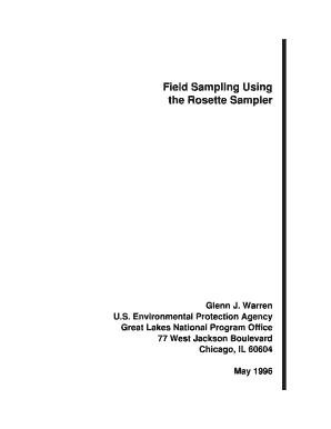 Fillable Online cromlab Field Sampling Using the Rosette Sampler - US ...
