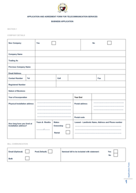Fillable Online sptc co APPLICATION AND AGREEMENT FORM FOR ... - sptc ...