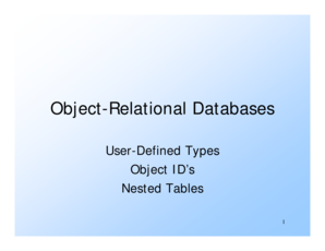Fillable Online odbms 001.02 Object-Relational DBMSs (PDF) - ODBMS.org - odbms Fax Email Print ...