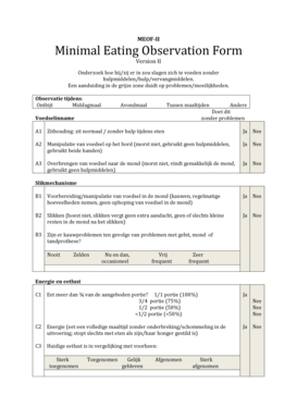 Invulbaar Online Minimal Eating Observation Form Faxnummer Email ...