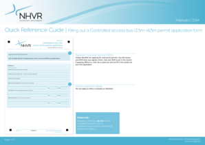 Fillable Online How to fill out a Controlled access bus permit ...