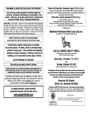 Pawprint Trials - Fill Online, Printable, Fillable, Blank | pdfFiller