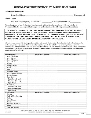 Fillable Online RENTAL PROPERTY INVENTORY INSPECTION FORM - RentLinx ...