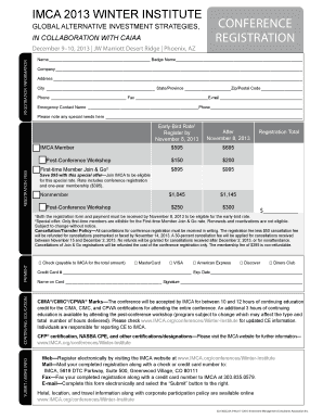 Fillable Online imca Global Alternative Investment Strategies, Fax ...