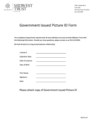 What Is A Government Issued Photo Id - Fill Online, Printable, Fillable ...