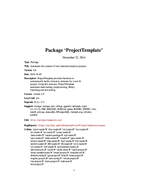Fillable Online cran um ac Package 'ProjectTemplate' - um ac ir - cran ...