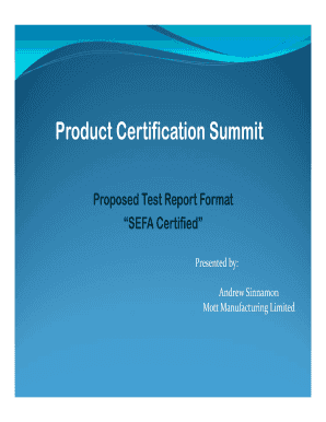 Fillable Online Proposed Test Report Format Fax Email Print - pdfFiller