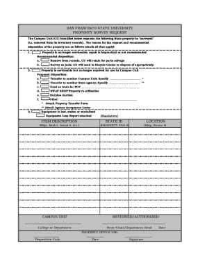 Fillable Online cs sfsu Pssurvey form - San Francisco State University Fax Email Print - pdfFiller