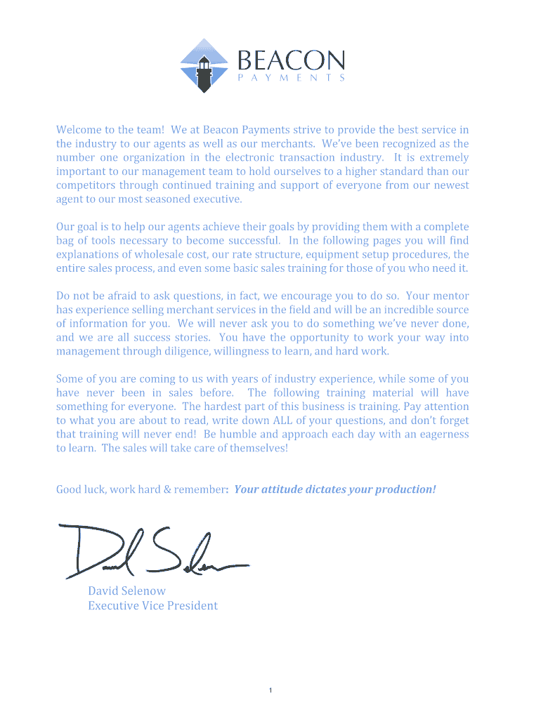 Fillable Online BP TRAINING MANUAL- DAVE - Beacon Payments Fax Email ...