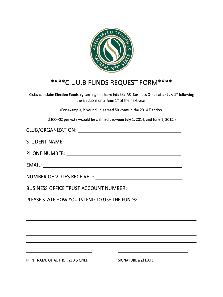 Fillable Online asi csus president via their SacLink account to asicsus ...