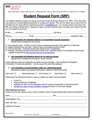 Fillable Online Student Request Form (SRF) - SharpSchool Fax Email Print - pdfFiller
