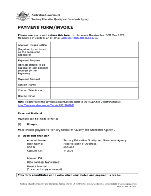 Fillable Online PAYMENT FORMINVOICE Fax Email Print - pdfFiller