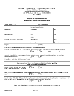 Fillable Online COLORADO DEPARTMENT OF LABOR AND EMPLOYMENT Division of ...