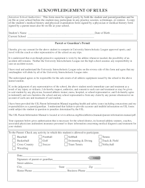 Fillable Online Athletic Packet GEMS - SharpSchool Fax Email Print - pdfFiller