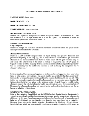 Printable psychiatric interview template pdf Templates to Submit Online ...