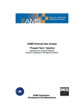 Fillable Online EAMS External User Access Fax Email Print - pdfFiller