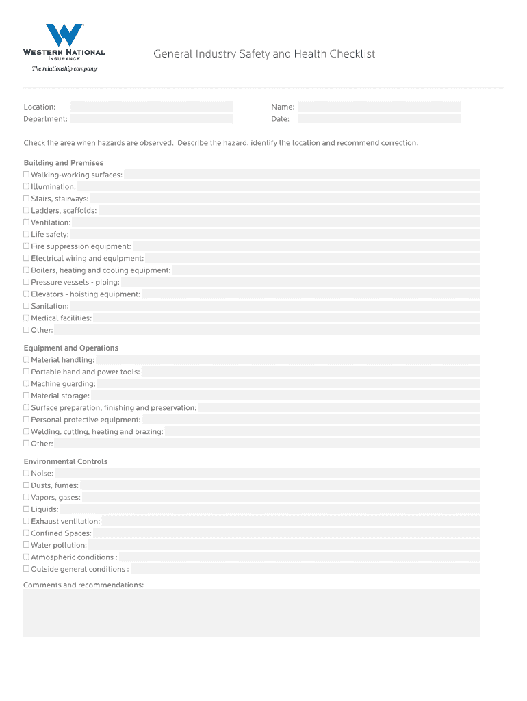 Fillable Online Self Inspection Program Fax Email Print - pdfFiller