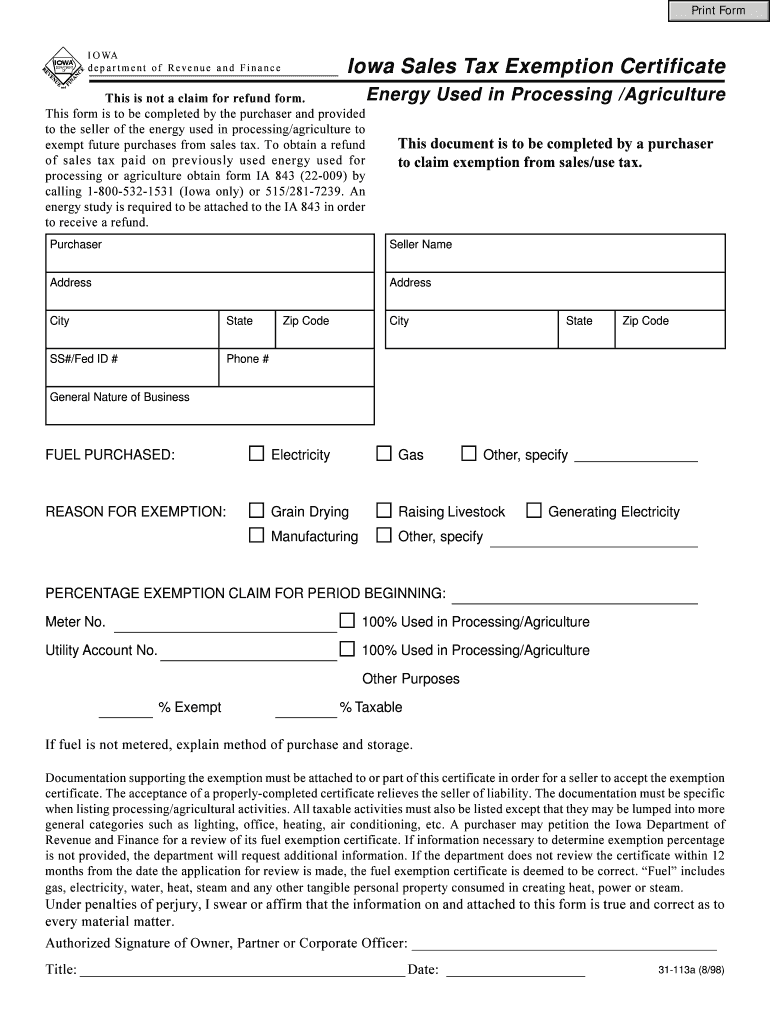 Fillable Online Energy Used in Processing /Agriculture Fax Email Print ...
