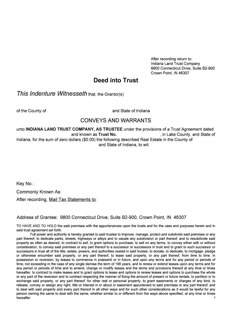 Fillable Online TRUSTEE'S DEED Fax Email Print - pdfFiller