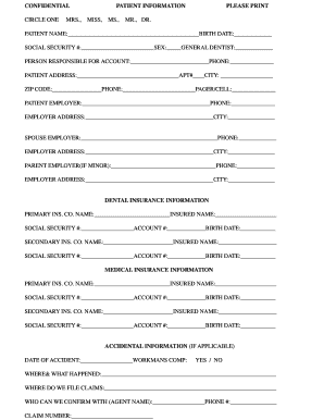 Fillable Online PATIENT NAME: BIRTH DATE: Fax Email Print - pdfFiller