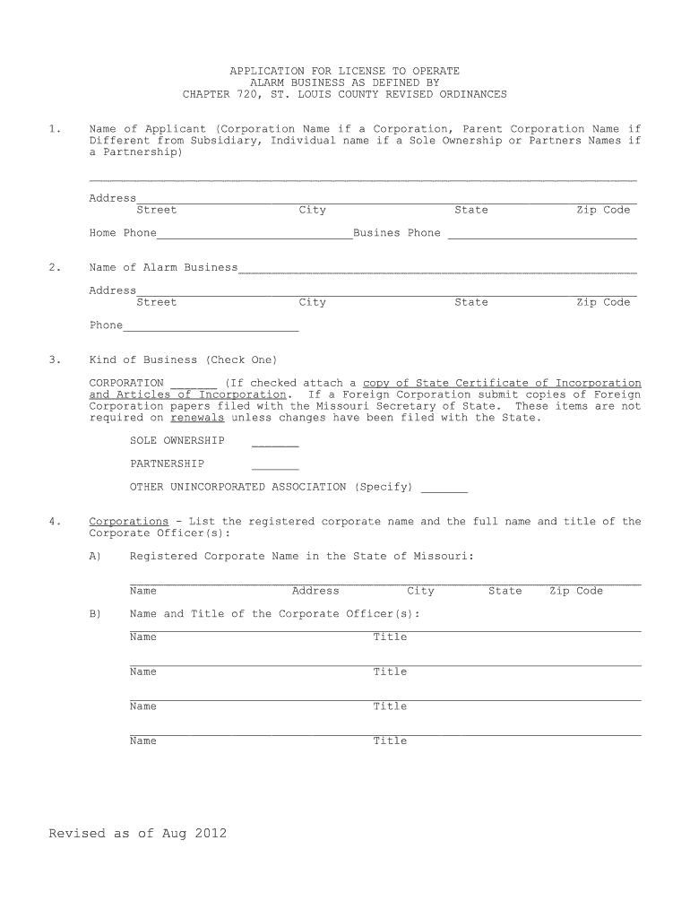 Fillable Online ALARM BUSINESS AS DEFINED BY Fax Email Print - pdfFiller