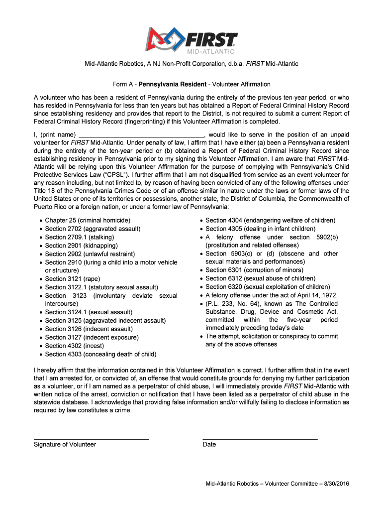 Fillable Online PA Act 153 Forms.docx Fax Email Print - pdfFiller