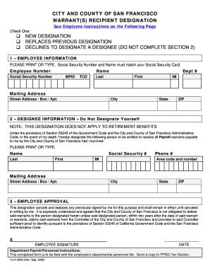 Warrant Recipient Designation - Fill Online, Printable, Fillable, Blank ...