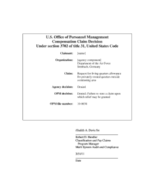Fillable Online opm Organization: - opm Fax Email Print - pdfFiller