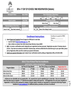 Fillable Online Days of Attendance (Check Days) Fax Email Print - pdfFiller