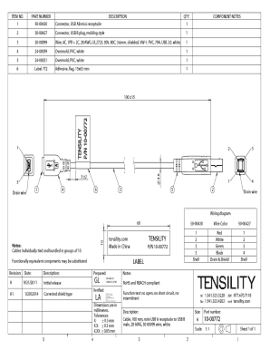 Fillable Online Connector, USB B plug, molding style Fax Email Print ...