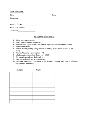 Fillable Online adams Bulk Mail Form - Adams State University - adams ...