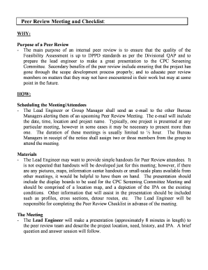 Fillable Online Purpose of a Peer Review Fax Email Print - pdfFiller