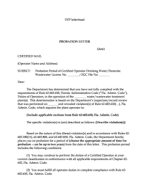 Fillable Online dep state fl DEP letterhead Fax Email Print - pdfFiller