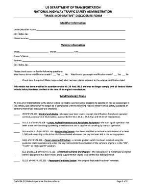 Fillable Online QAP-F14 (DRAFT D) - Make Inoperative Disclosure Form ...