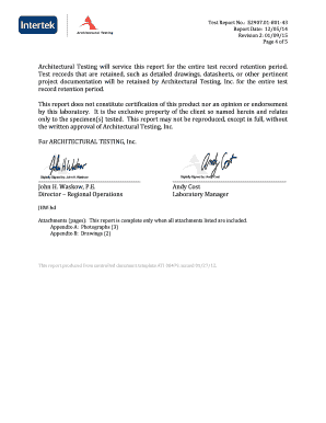 Fillable Online TEST REPORT ASTM E331 Report No.: E2907.01-801 ...